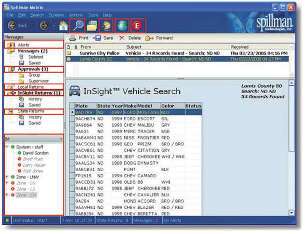 Mobile Communications Solution From: Spillman Technologies | Police ...