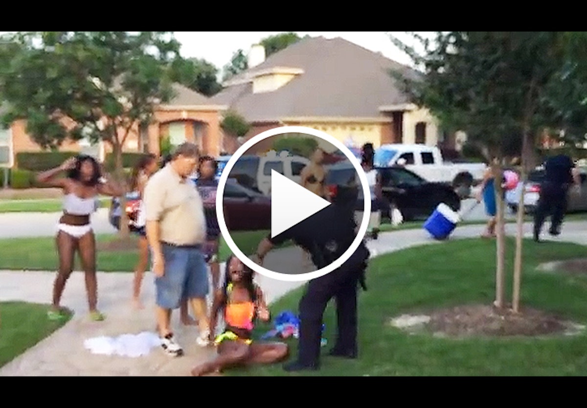 Video: Texas Officer Suspended Following Pool Party Incident | Police ...