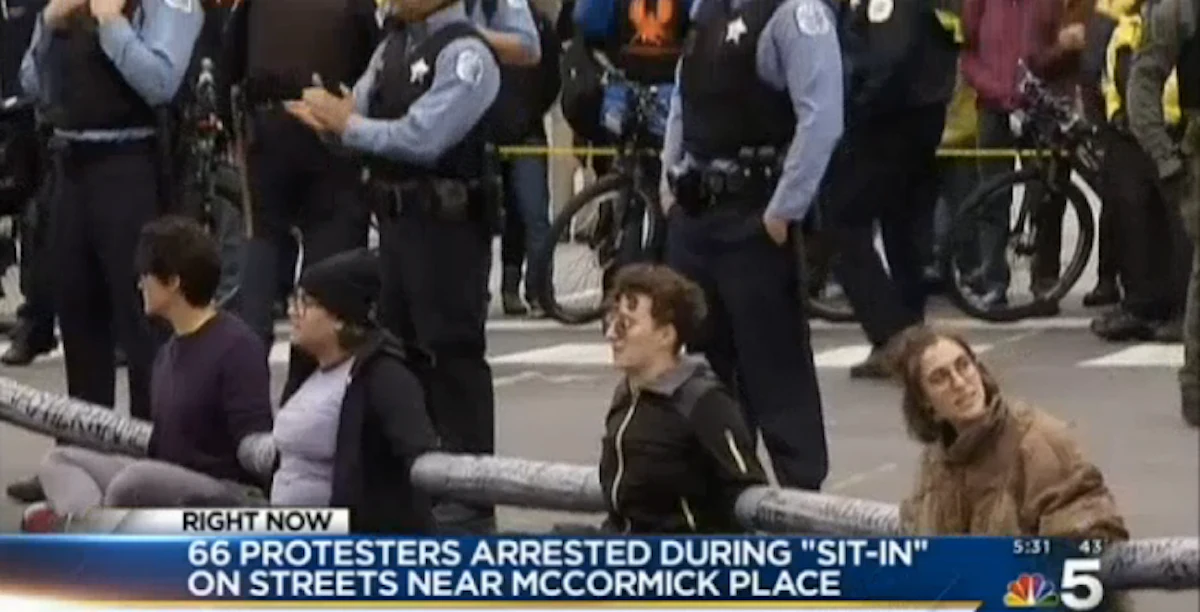 Dozens of Protesters Arrested Outside of IACP Show in Chicago | Police ...