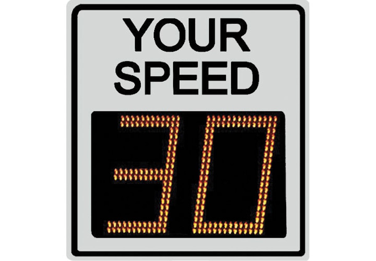 TC-600 Speed Display Sign From: Radarsign | Police Magazine