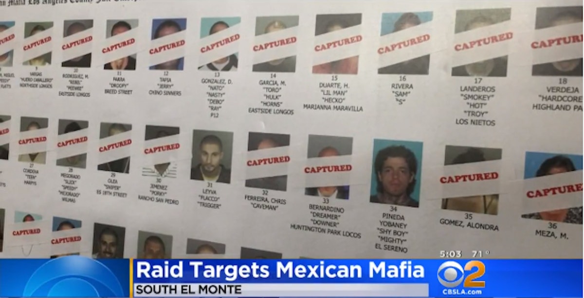FBI Raids Target Mexican Mafia's L.A. Jail Drug Trafficking | Police ...