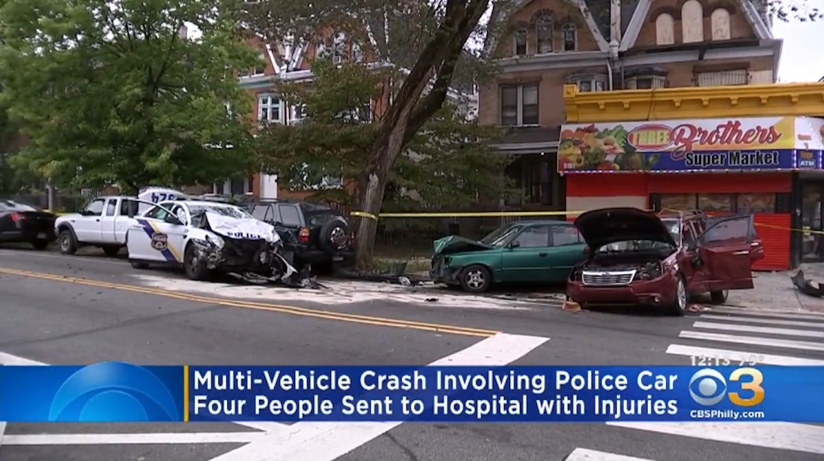 Philadelphia Police Officer Injured in Multi-Vehicle Collision | Police ...