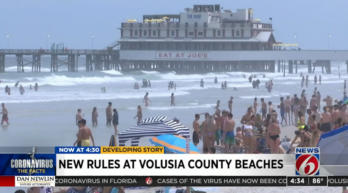 Florida Police Enforcing COVID-19 Distancing Rules on Beaches | Police ...