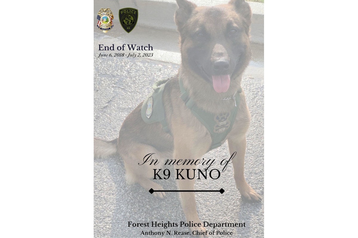 Maryland K-9 Dies After Medical Emergency During Search | Police Magazine